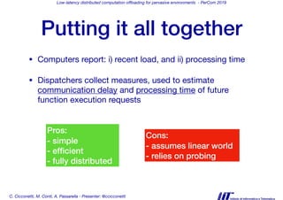 Low-latency distributed computation offloading for pervasive environments | PPT