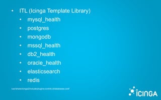 Monitoring Open Source Databases with Icinga | PPTX