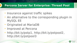 Percona Server 5.6: Enterprise-Grade MySQL / PLMCE 2014 | PPT