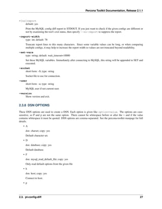 Percona toolkit 2_1_operations_manual | PDF