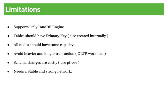 Percona XtraDB Cluster ( Ensure high Availability ) | PPT