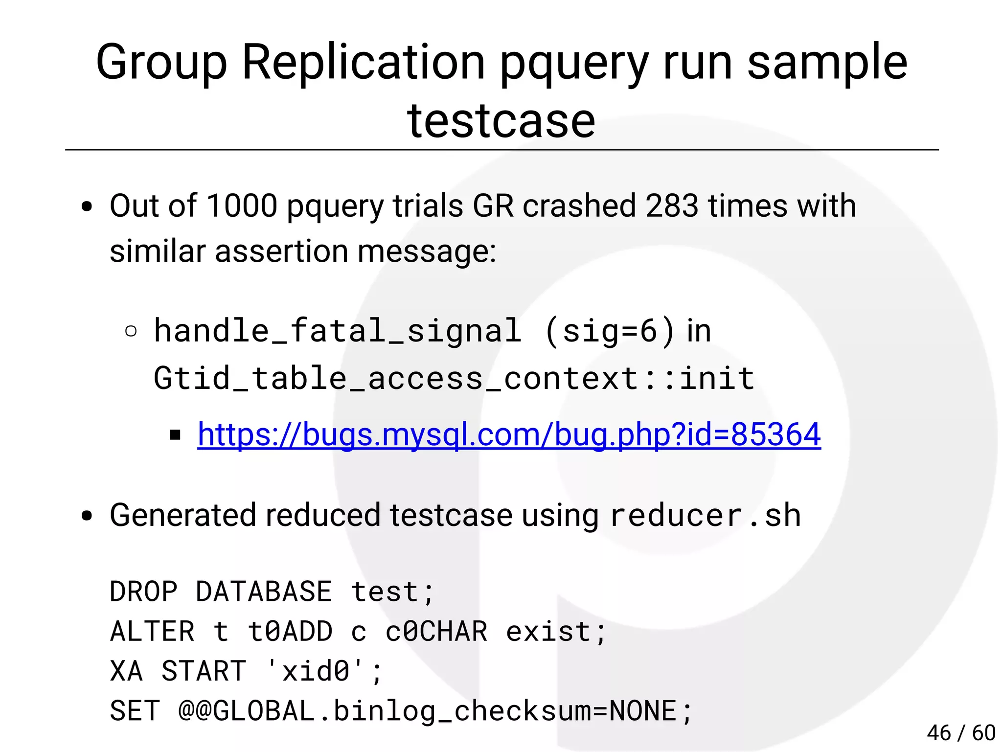 Percona Xtradb Cluster Vs Galera Cluster Vs Mysql Group Replication Ppt