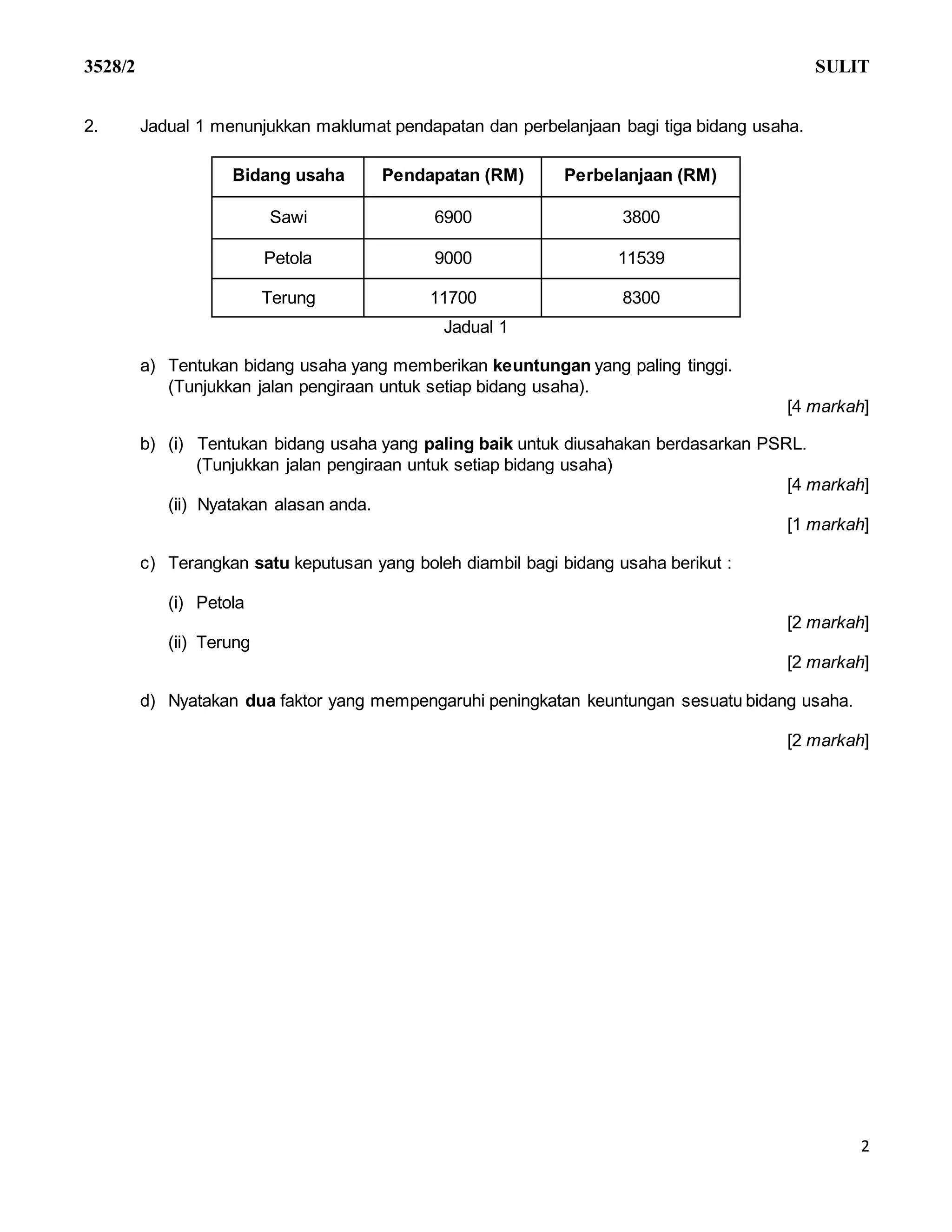 SAINS PERTANIAN T5 KERTAS 2 | PDF