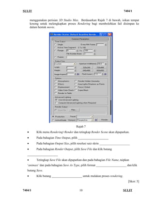 Percubaan SPM Ting 5 2010 | PDF