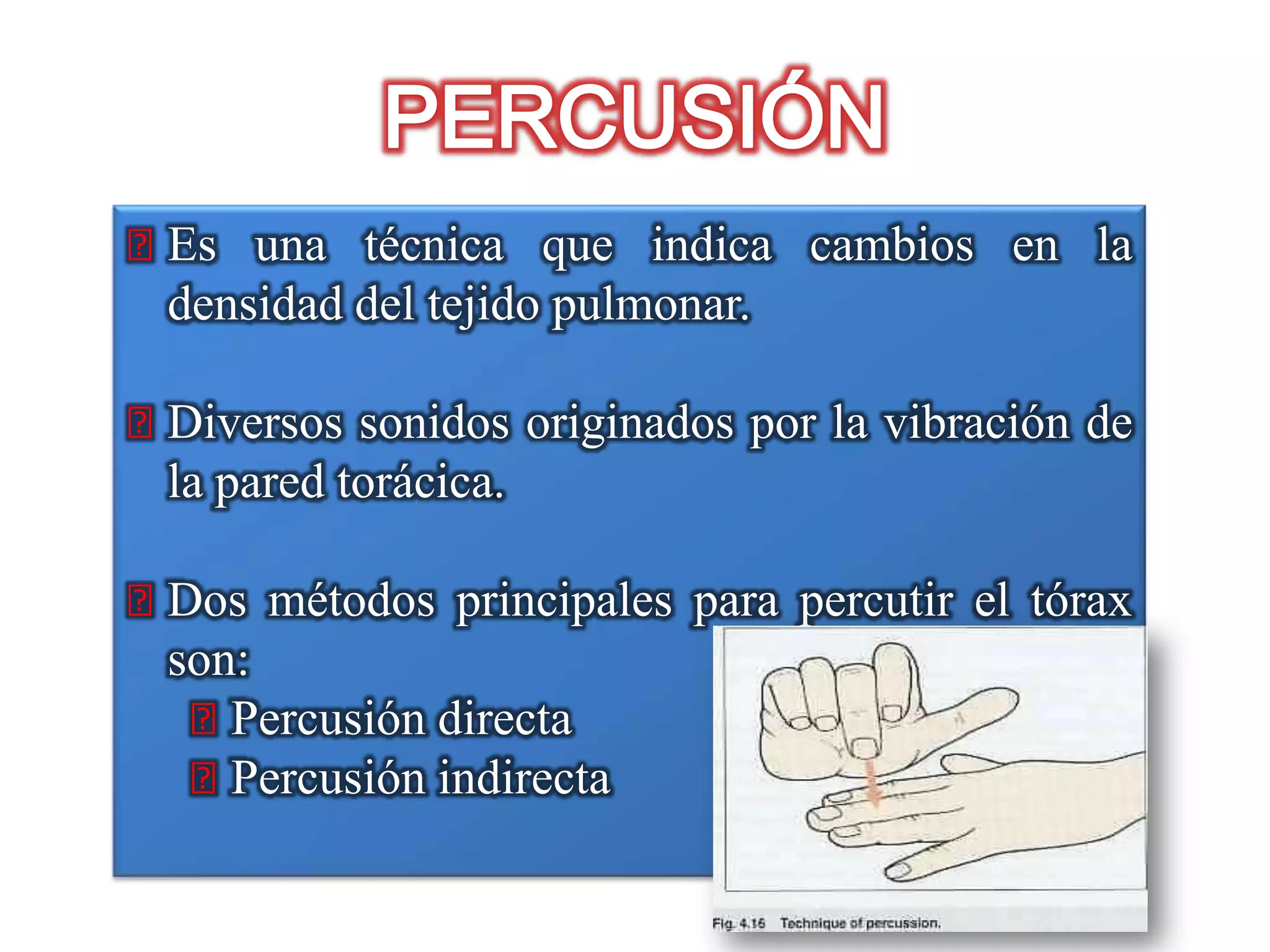 Percusión de caja torácica | PPTX