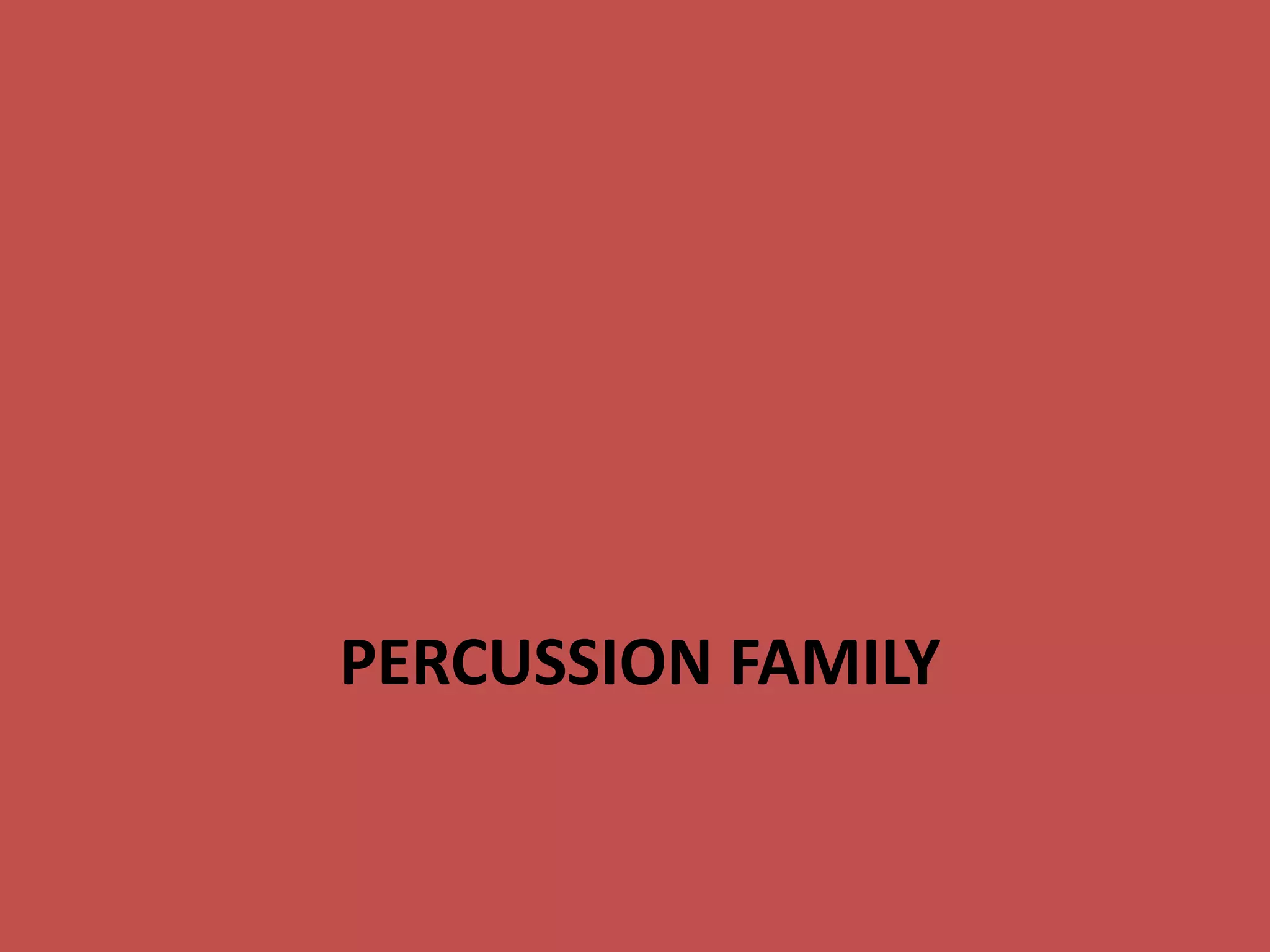 Percussion family | PPTX