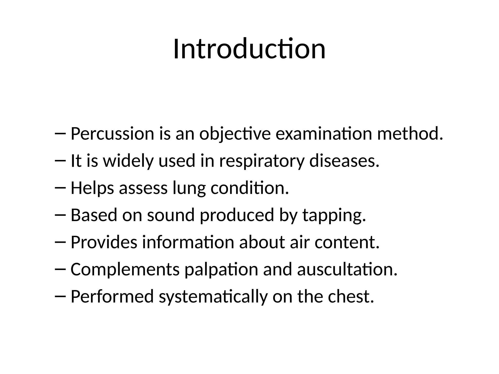 Percussion_in_Respiratory_Diseases in internal medicine | PPTX
