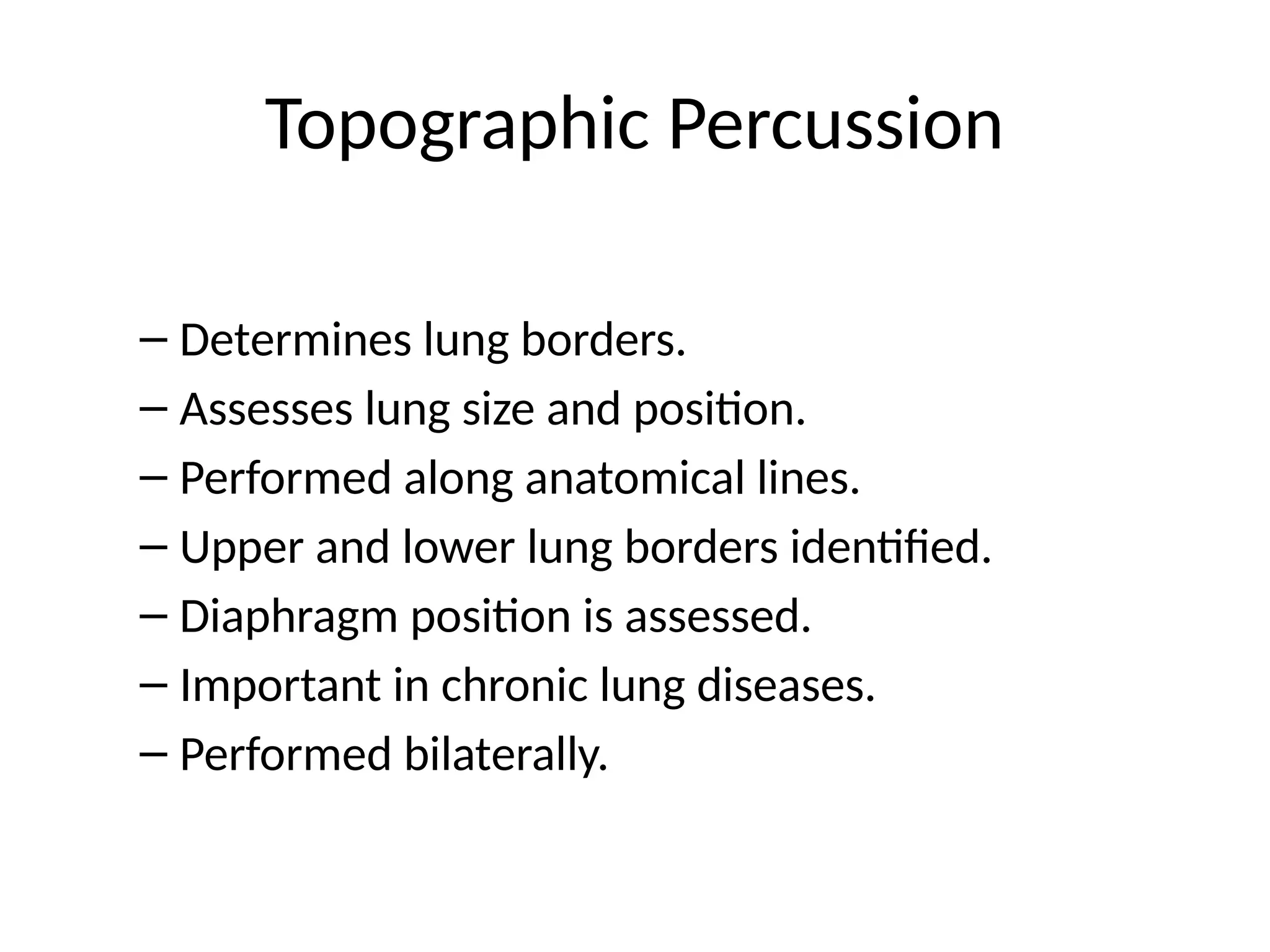 Percussion_in_Respiratory_Diseases in internal medicine | PPTX