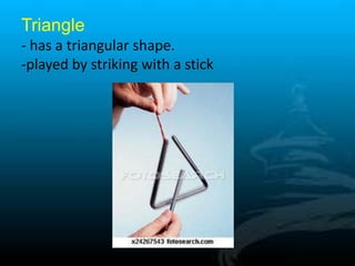 Percussion instruments | PPTX