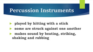 Percussion Instruments | PPTX