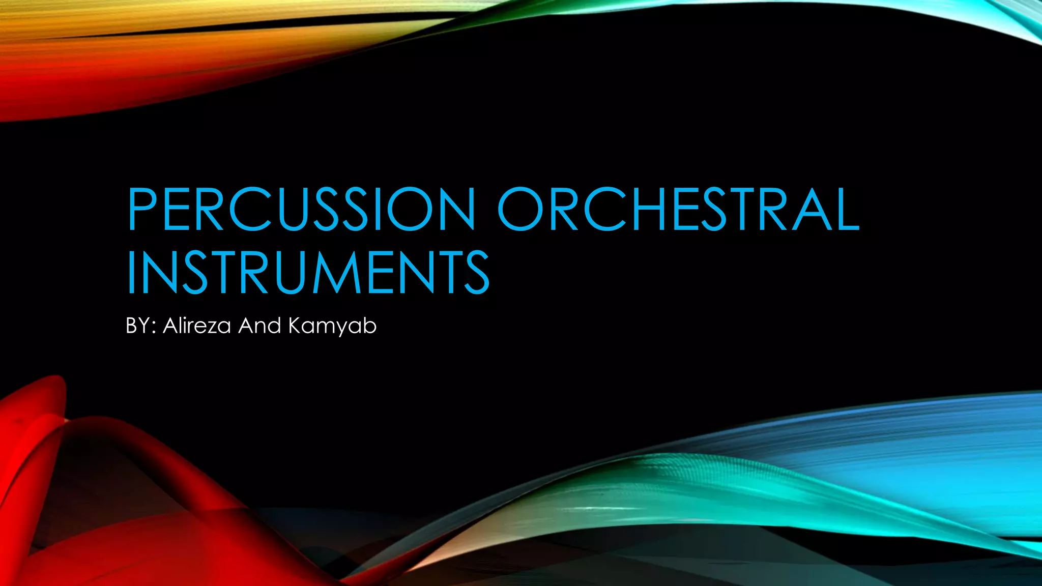 Percussion orchestral instruments | PPTX