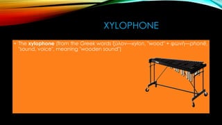 Percussion orchestral instruments | PPTX