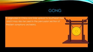 Percussion orchestral instruments | PPTX