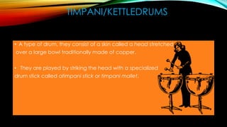 Percussion orchestral instruments | PPTX