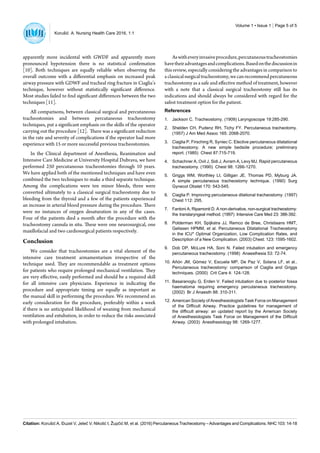 Percutaneous tracheostomy-advantages-and-complications-nhc-16-103 | PDF