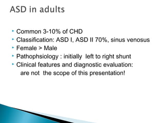 Percutaneous closure of atrial septal defect 3 | PPT