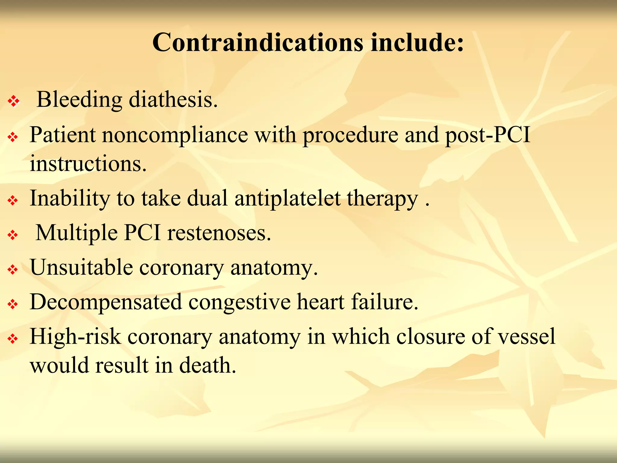 Percutaneous coronary intervention | PPT