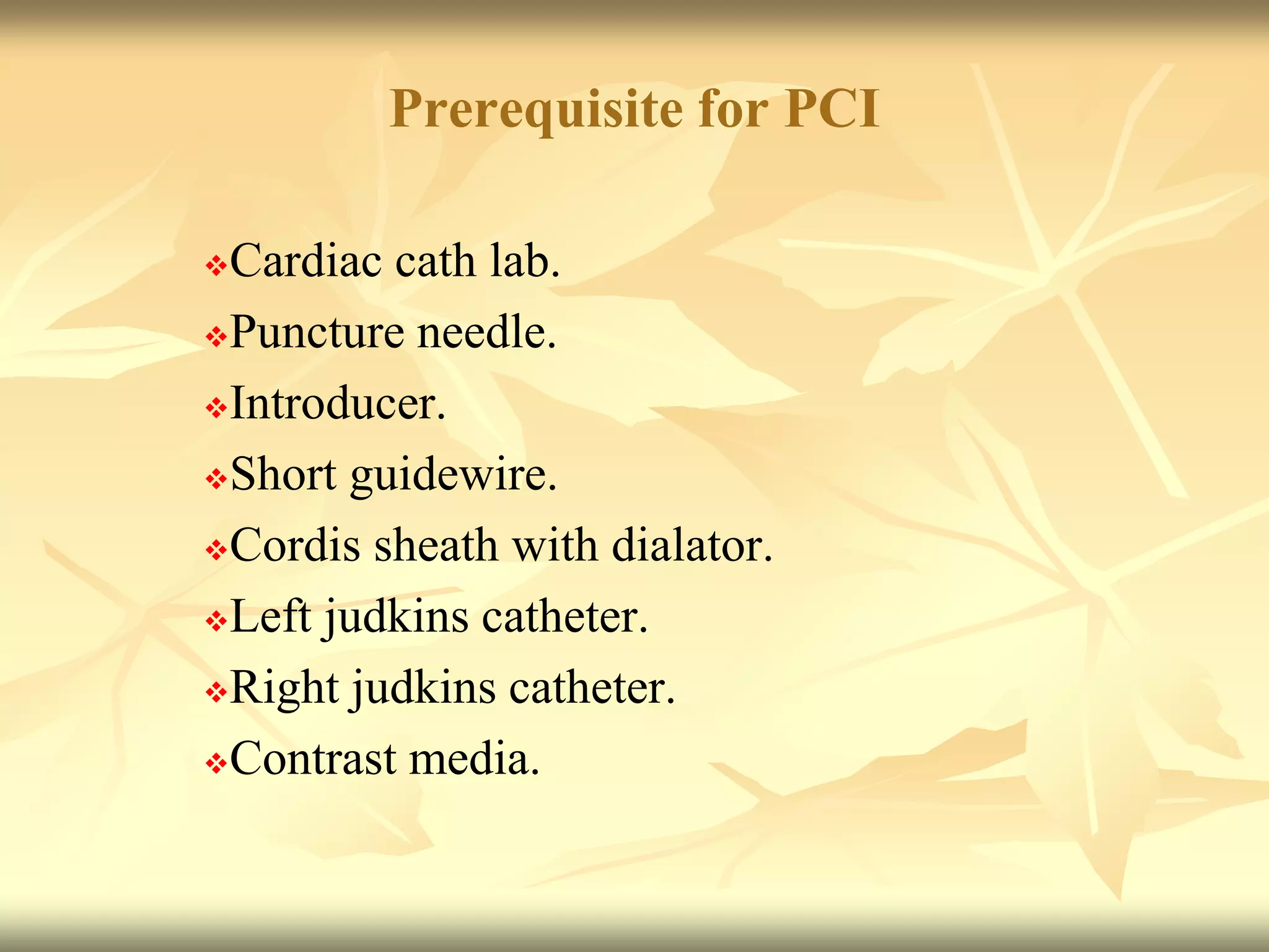 Percutaneous coronary intervention | PPT