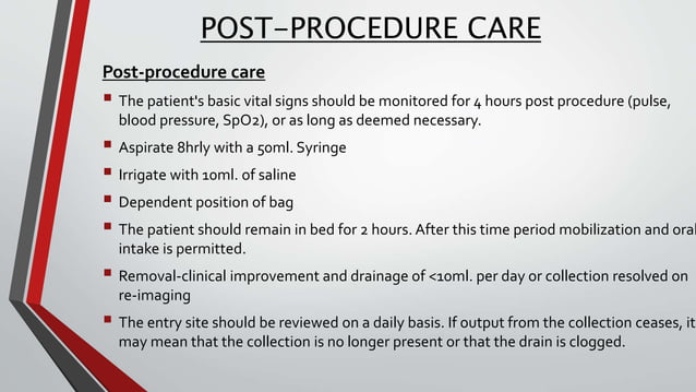 Percutaneous Drainage of Abscess and Post Operative Collections | PPTX