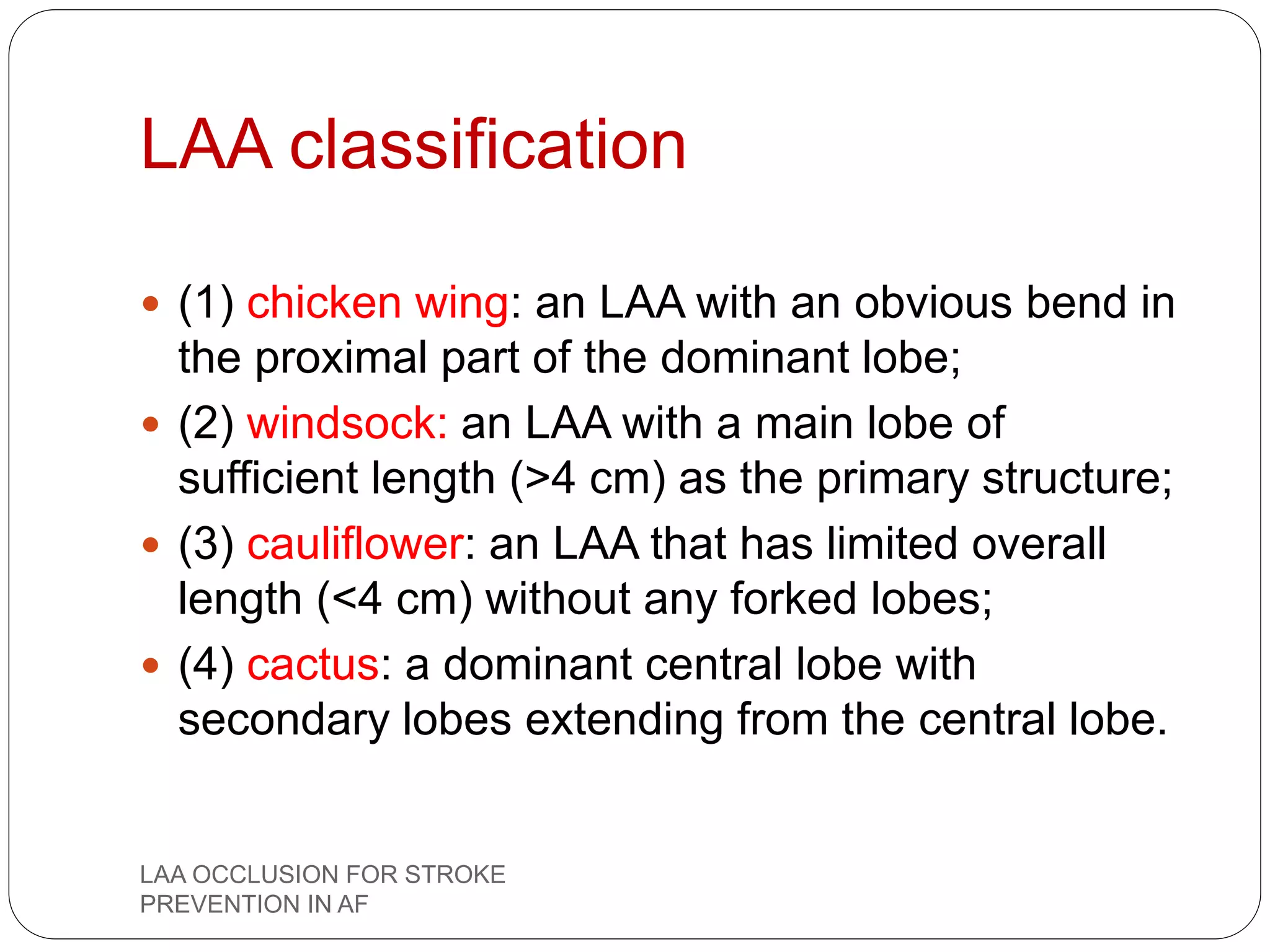 Percutaneous left atrial appendage | PPTX