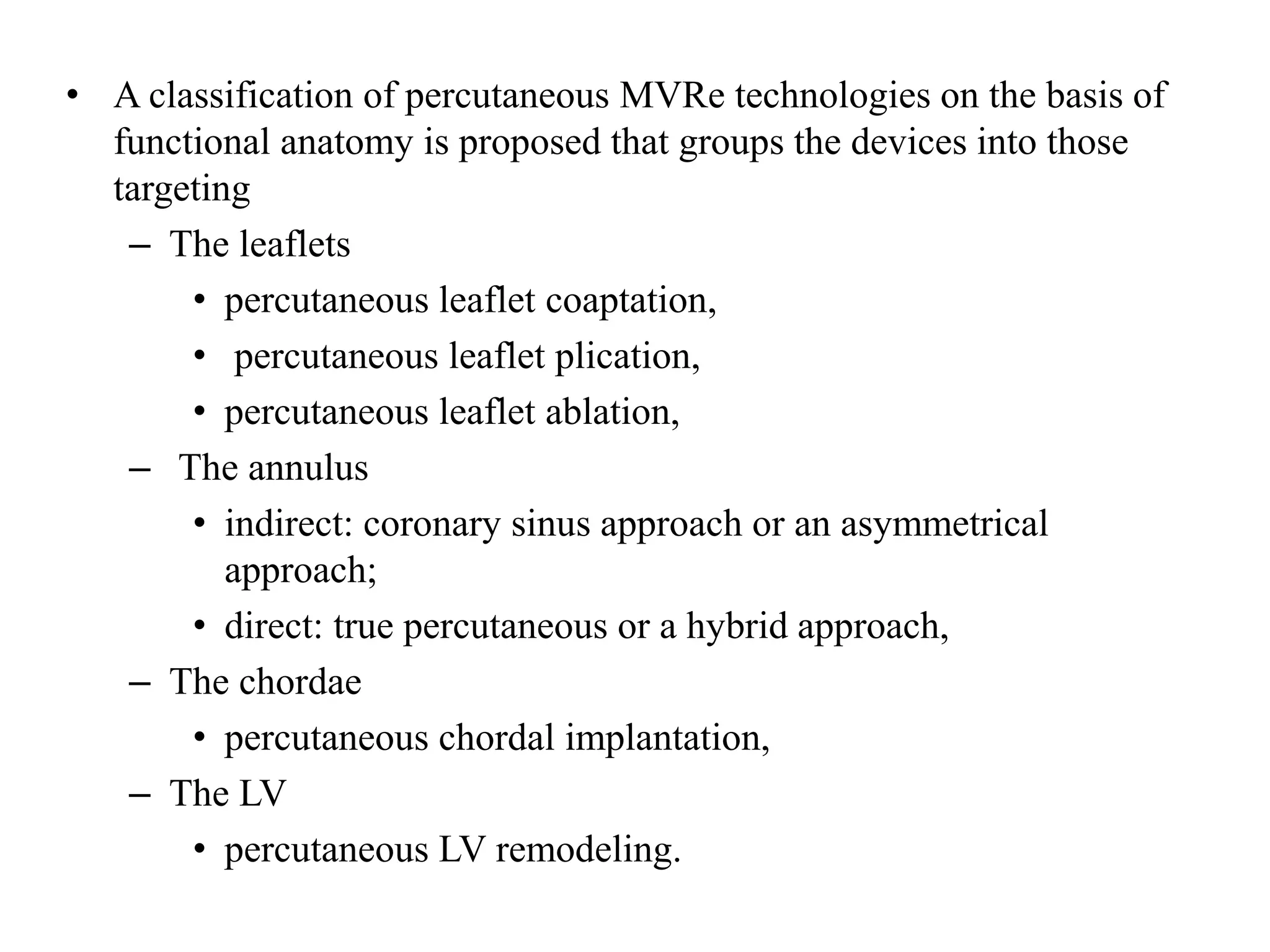 Percutaneous mitral valve interventions (repair) | PPTX