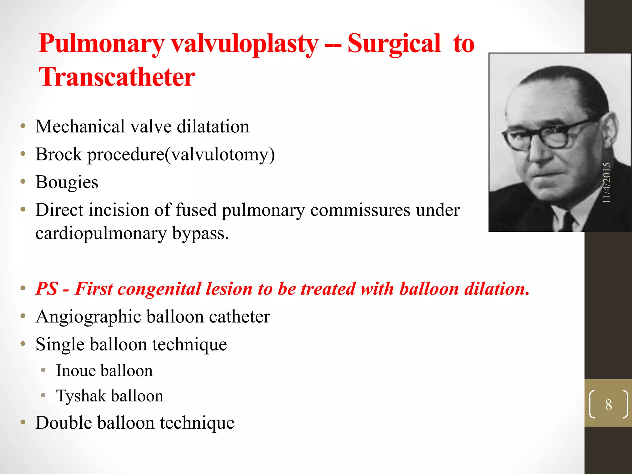 Percutaneous Pulmonary Valve Interventions | PPTX