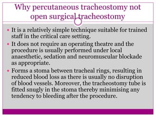 Percutaneous Tracheostomy Procedure