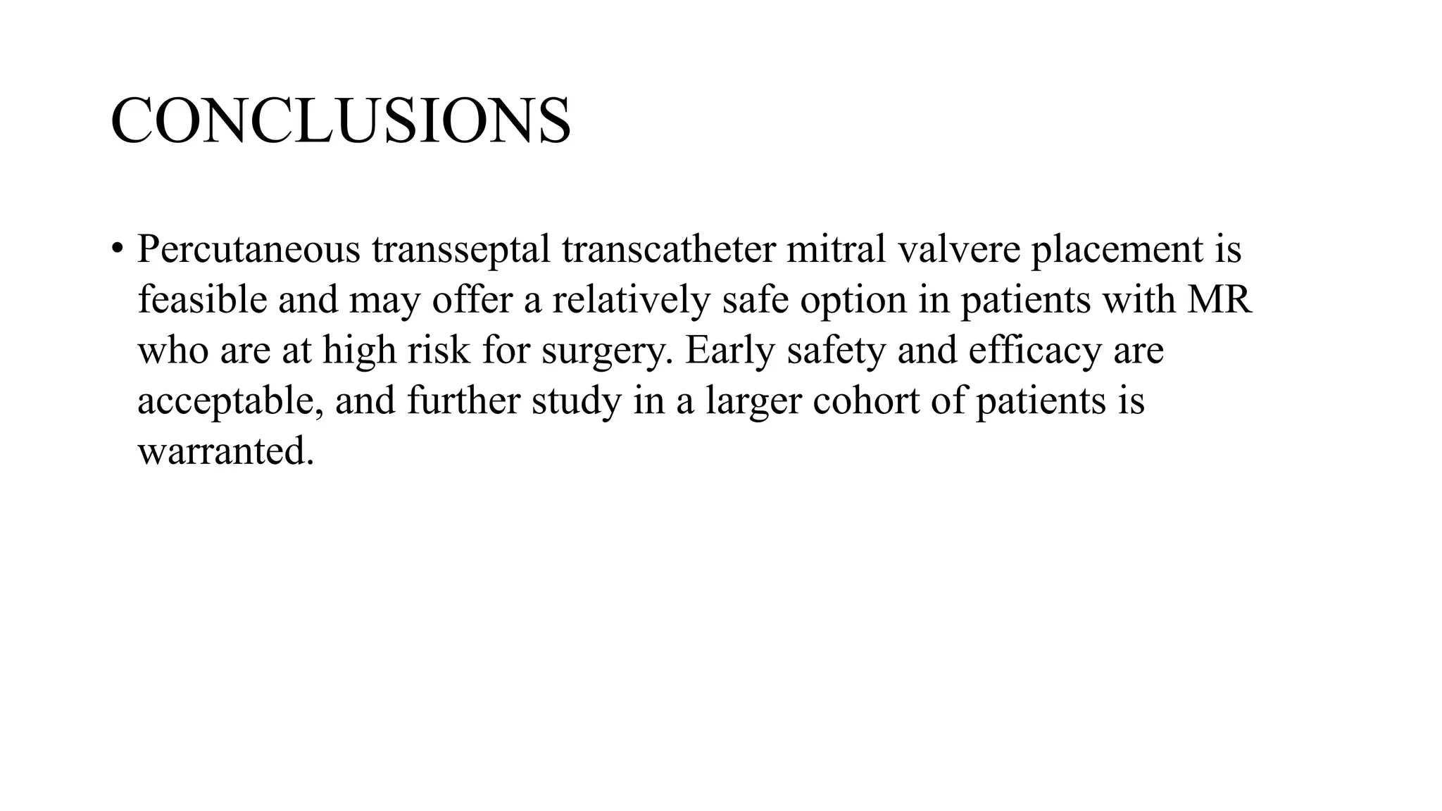 Percutaneous Transcatheter Mitral Valve Replacement | PPTX