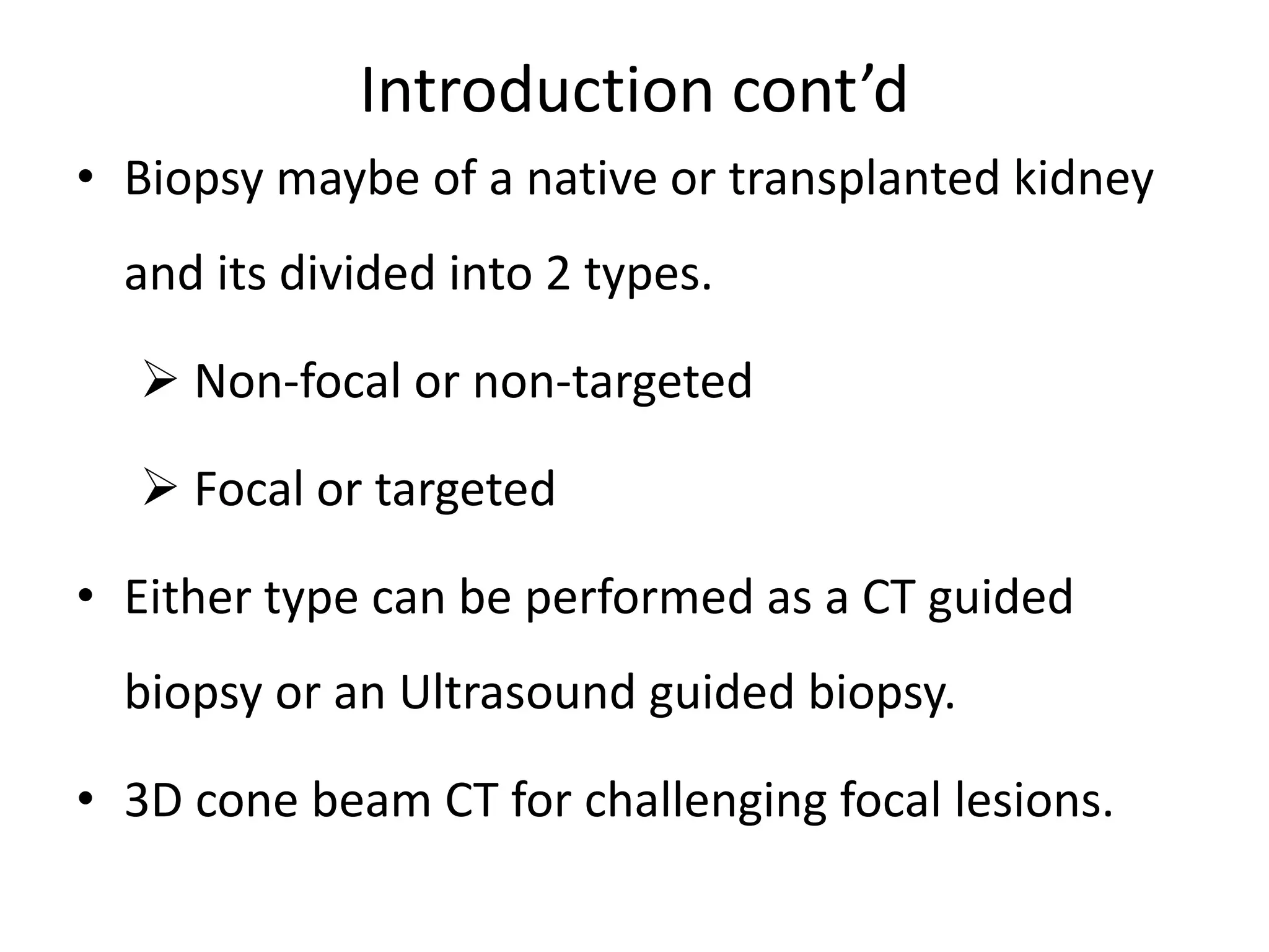 Percutanous renal biopsy | PPTX