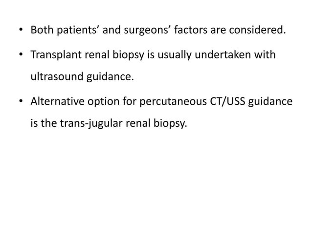 Percutanous renal biopsy | PPTX