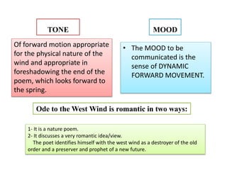 Percy B. Shelley Analysis of Ode to the West Wind | PPTX