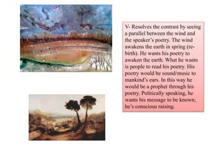 Percy B. Shelley Analysis of Ode to the West Wind | PPTX