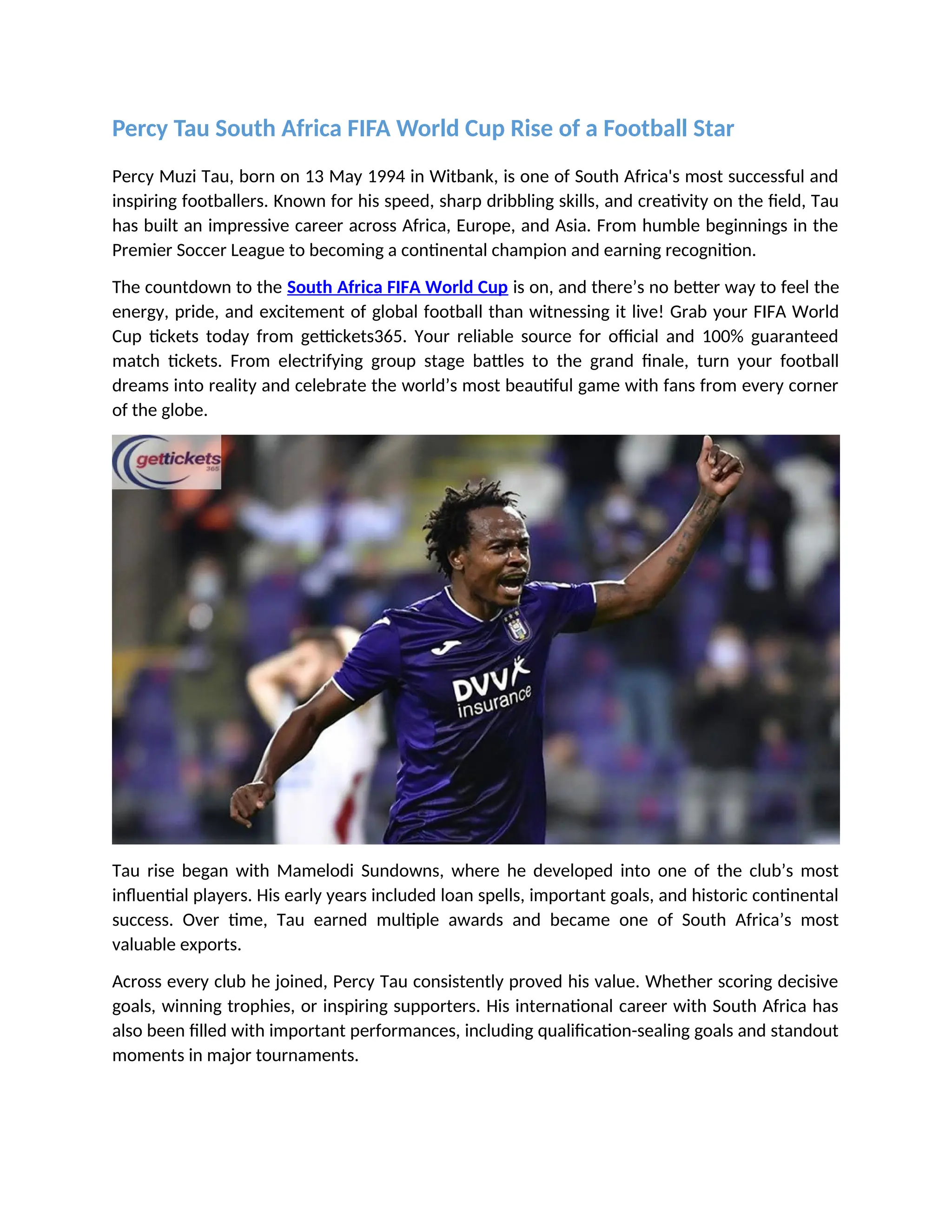 Percy Tau South Africa FIFA World Cup Rise of a Football Star.docx