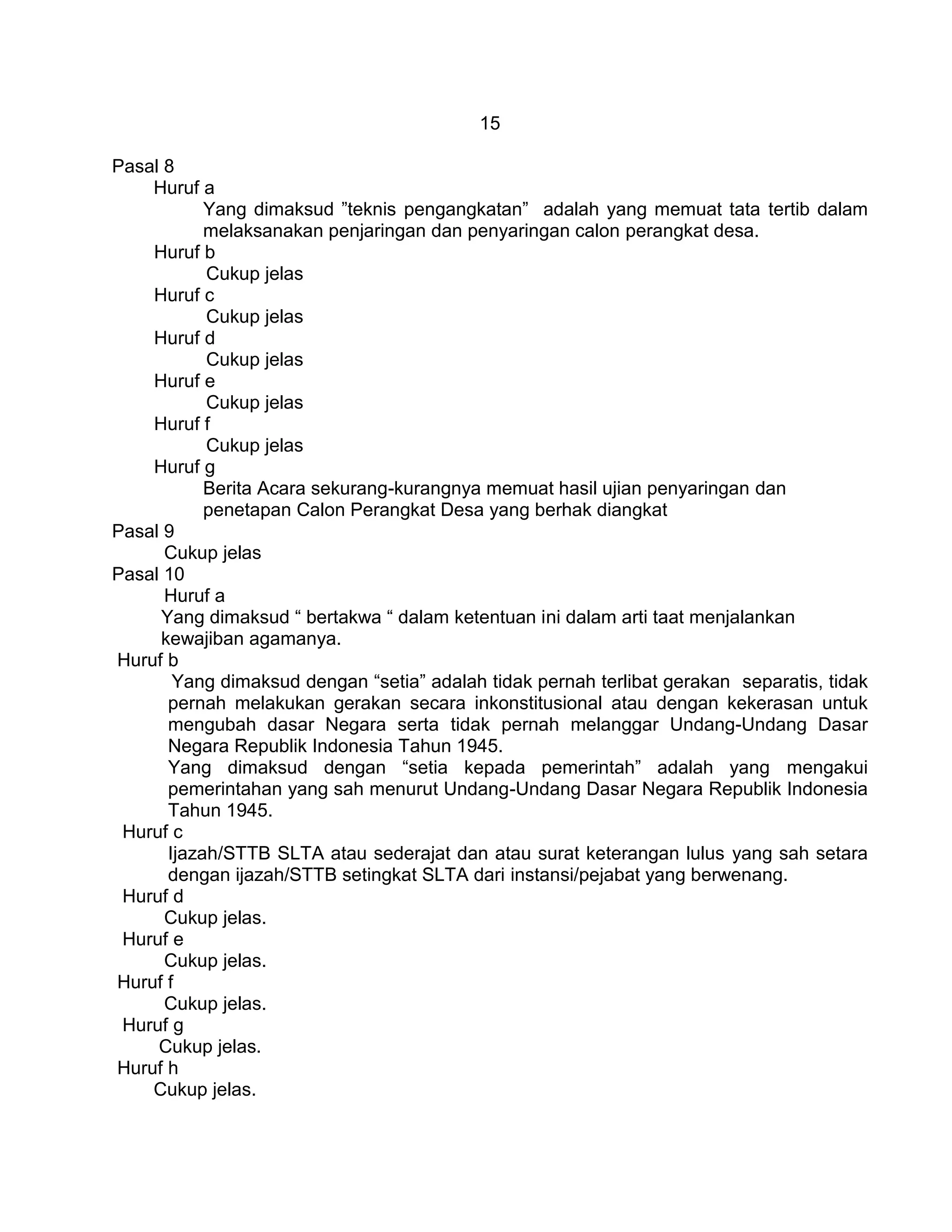 Perda 7 th_2014_ttg_perangkat_desa | PDF