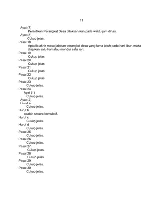 Perda 7 th_2014_ttg_perangkat_desa | PDF