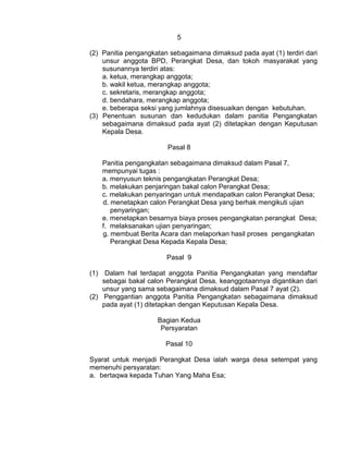 Perda 7 th_2014_ttg_perangkat_desa | PDF