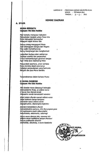 Perda kabupaten muna | PDF