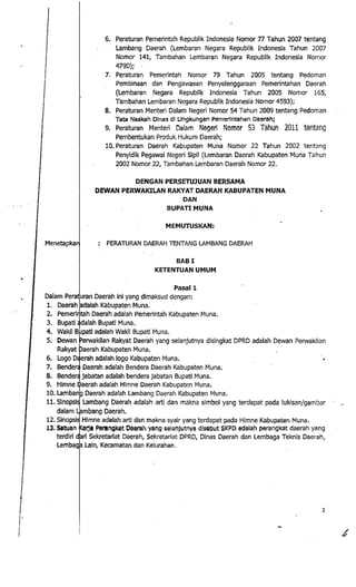 Perda kabupaten muna | PDF