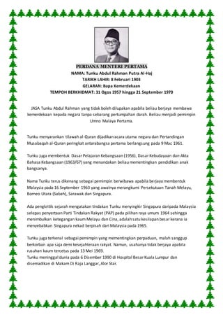 Perdana menteri pertama | PDF