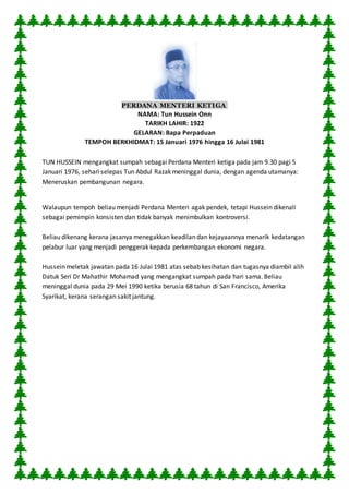 Perdana menteri pertama | PDF