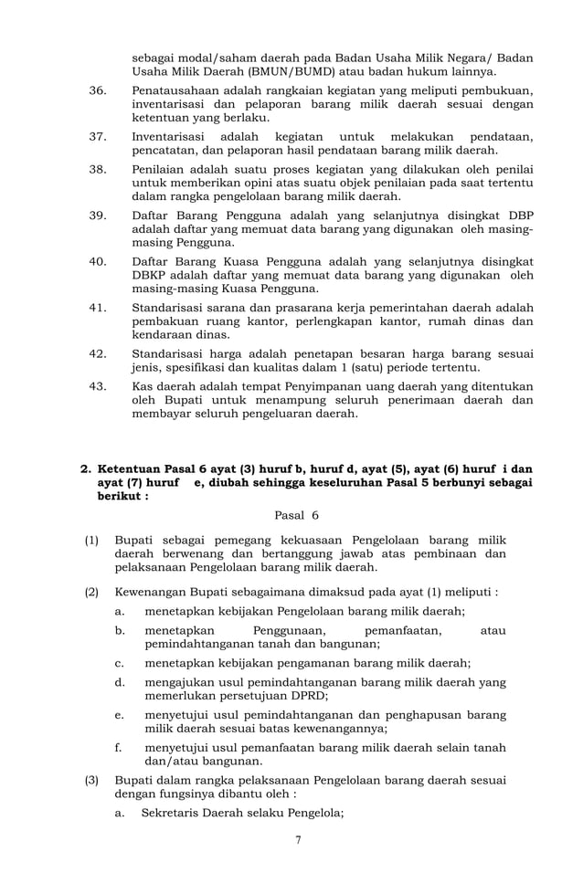 Perda Nunukan no.8-2009 tentang pengelolaan barang milik daerah | PDF