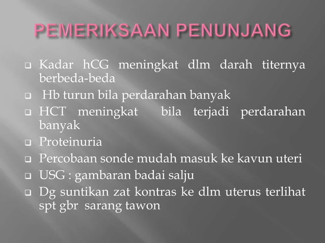 Perdarahan pada kehamilan muda | PPTX