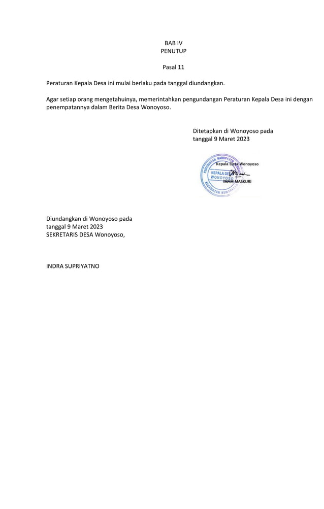 PERDES JAM HARI KERJA | PDF