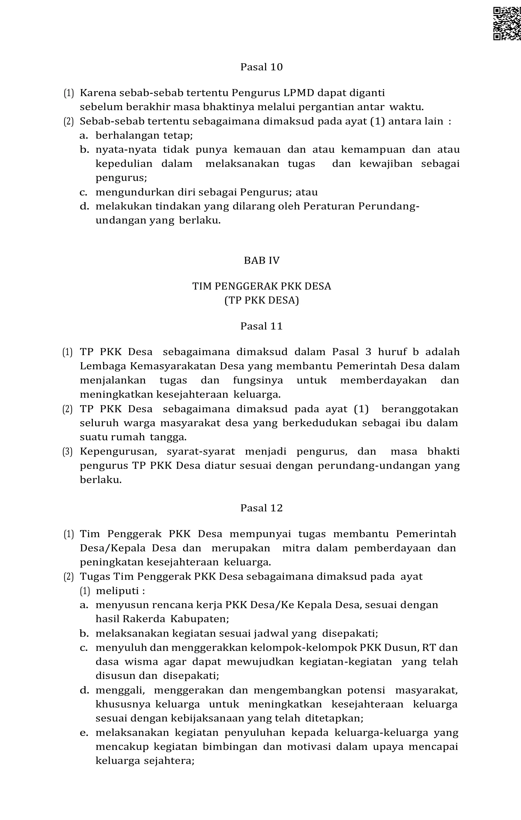 PERATURAN DESA TENTANG PEMBENTUKAN LEMBAGA KEMASYARAKATAN DESA DESA ...