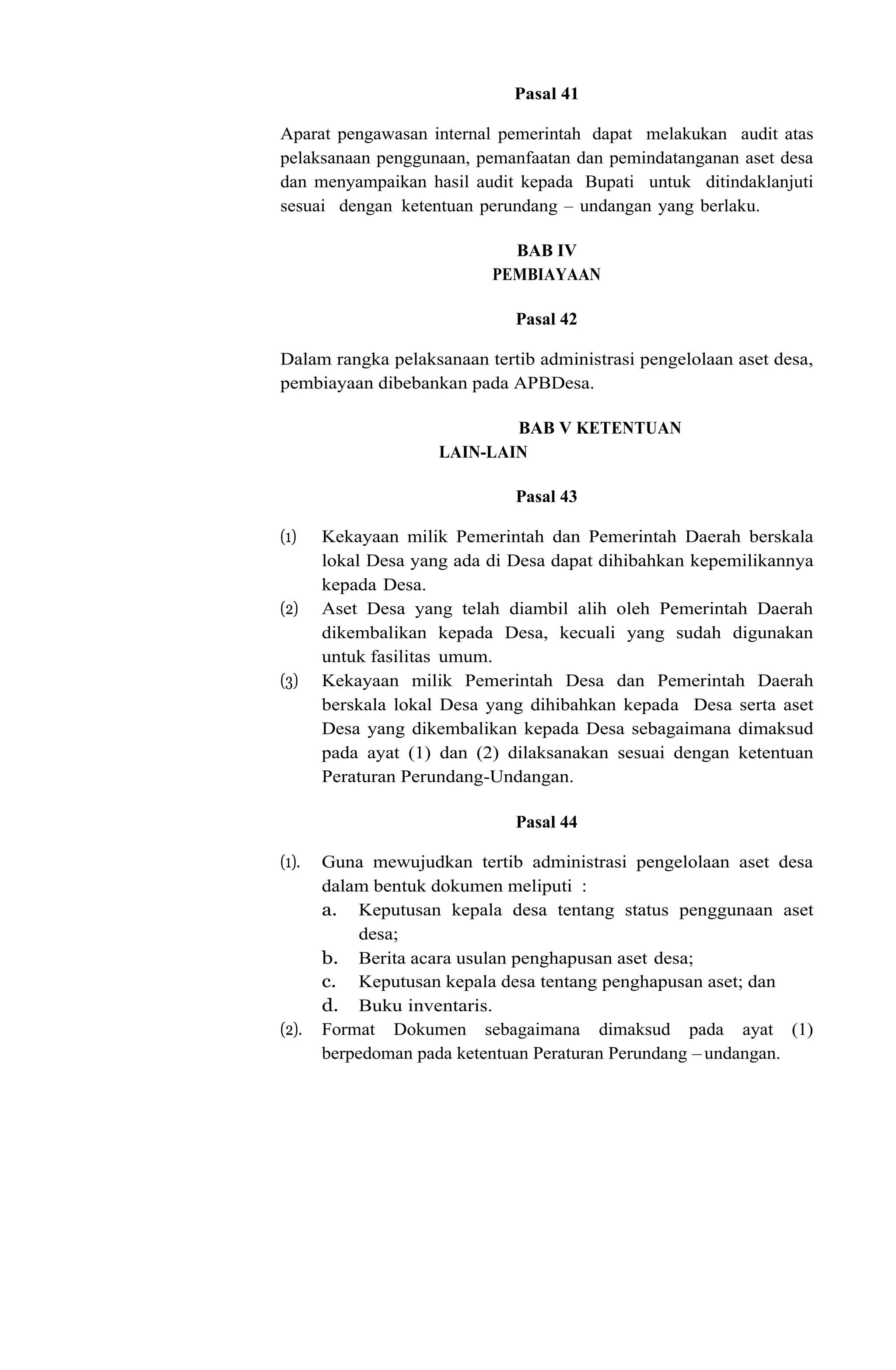 Perdes Nomor 2 Tahun 2021 Tentang Pengelolaan Aset Desa.docx