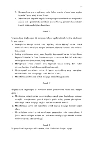 PERDES 3 TENTANG PELESTARIAN LINGKUNGAN HIDUP | PDF