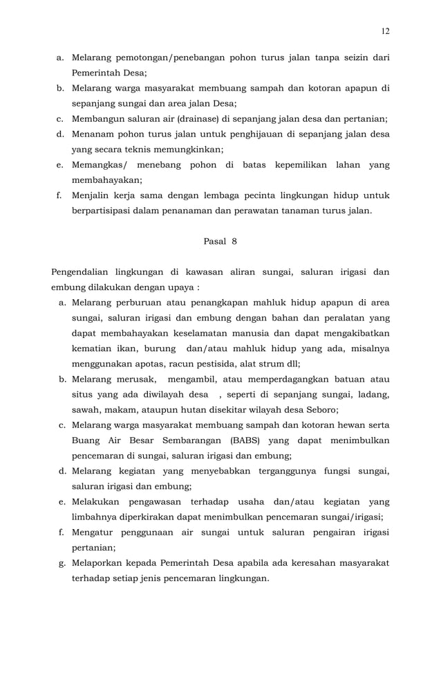 PERDES 3 TENTANG PELESTARIAN LINGKUNGAN HIDUP | PDF
