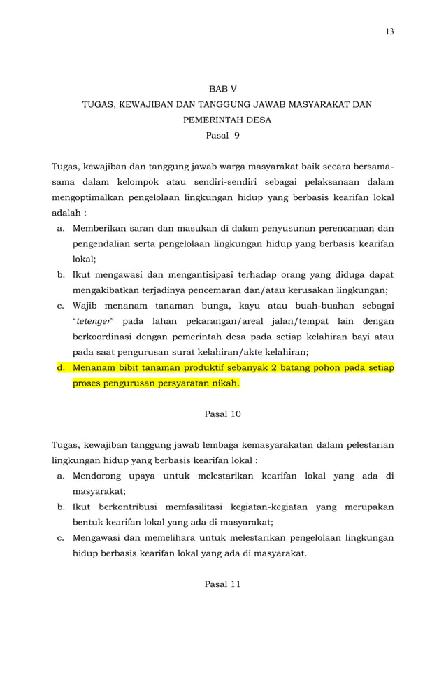 PERDES 3 TENTANG PELESTARIAN LINGKUNGAN HIDUP | PDF