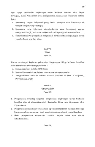 PERDES 3 TENTANG PELESTARIAN LINGKUNGAN HIDUP | PDF
