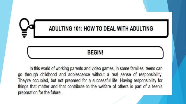 Perdev-Adulting-101.pptx | Parenting Teens | Parenting